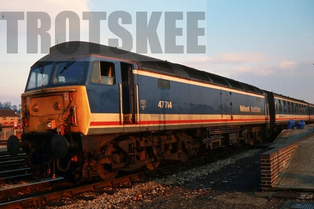 35MM SLIDE BR British Diesel Loco Class 47 47714 1991 Hereford Original ...
