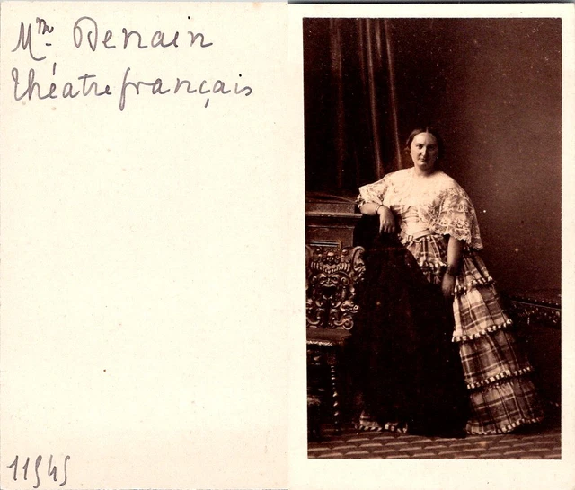 VINTAGE THEATRE ACTRESS, La comedienne Melle Denain de la Comédie ...