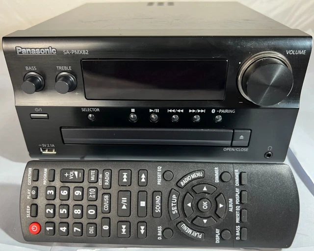 PANASONIC SA-PMX82 HI-FI System with Hi-Res Audio/CD-MP3/DAB+FM ,USB ...