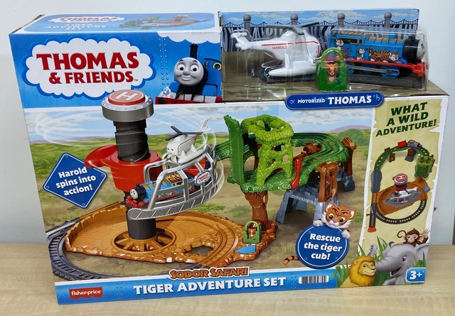 THOMAS THE TANK Engine - Sodor Safari Tiger Adventure Motorised Set ...