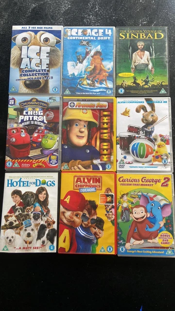 CHILDRENS DVD BUNDLE x 9 ( Region 2 ) U Rated kids movies *U4 £9.89 ...