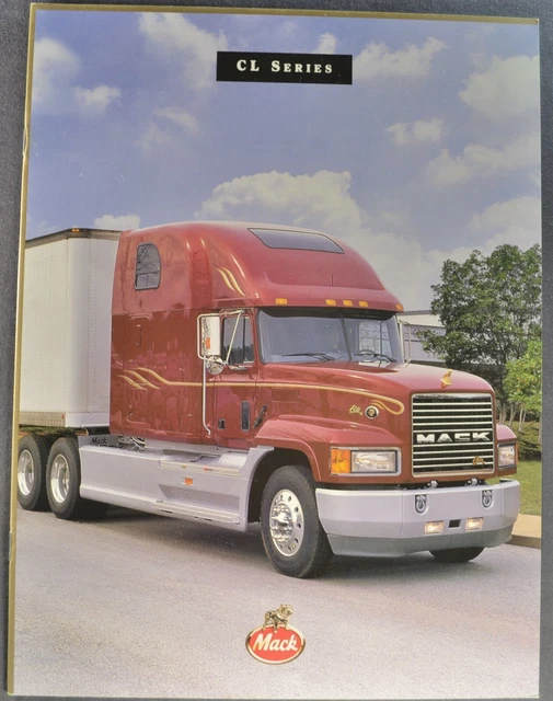 1996 MACK CL Series Truck Brochure Sleeper Cab Semi Tractor Excellent ...