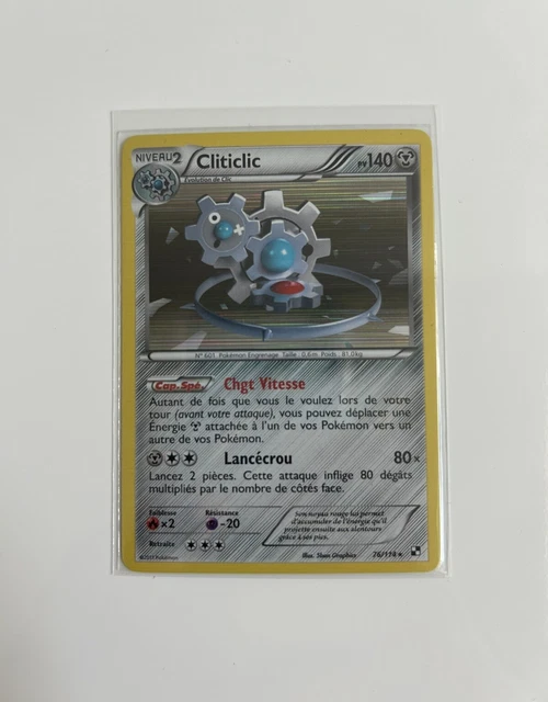 CARTE POKÉMON CLITICLIC 76/114 NB Noir & Blanc FR EUR 20,00 - PicClick FR