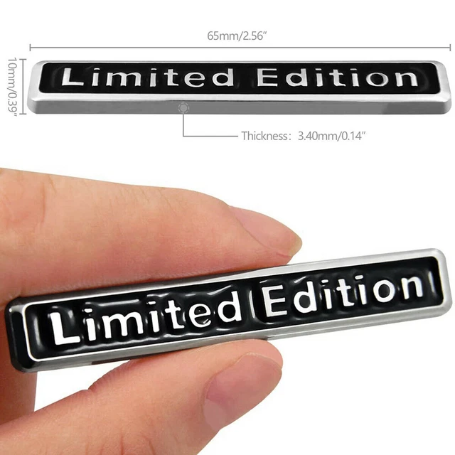 3D METAL LIMITED EDITION Logo Car Sticker Emblem Badge Decal ...