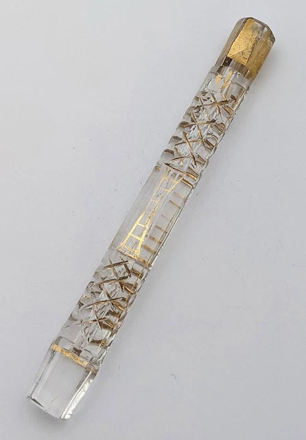 OTTOMAN TURKISH BEYKOZ Gilt Glass Scent Flask / Vile 19Th Century £125. ...