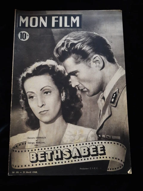 MON FILM N°88 04/1948 Danielle Darrieux Bethsabee Georges Marchal Cinema 791 EUR 2,00 - PicClick FR