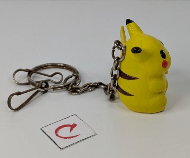 VINTAGE 1999 POKEMON Pikachu Keychain Mini PVC Figure Nintendo Basic ...