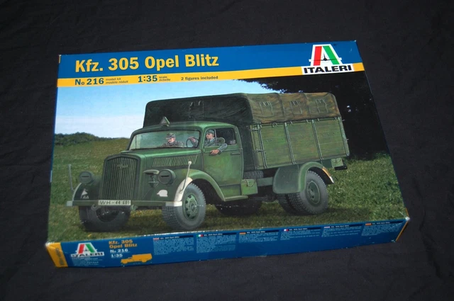 ITALERI 1/35 SCALE Sd.Kfz.305 Opel Blitz LKW.3 Ton German Truck Model ...