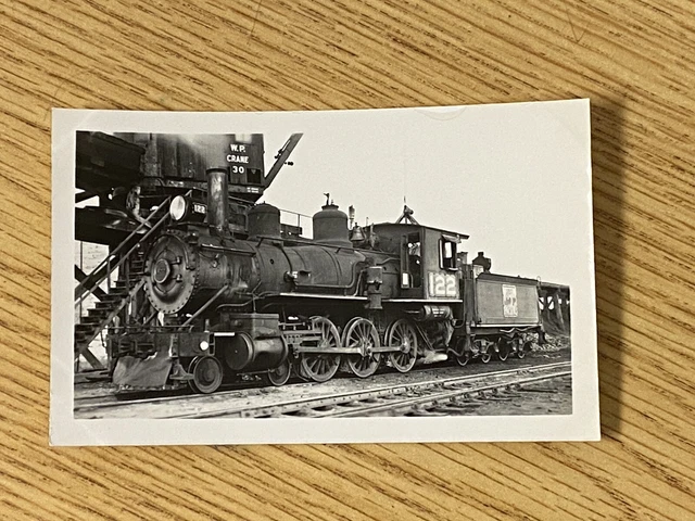 WESTERN PACIFIC RAILROAD Steam Engine Locomotive No. 122 Vintage Photo ...