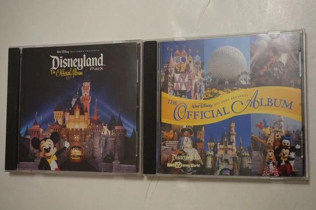 LOT OF 2 Walt Disney Records -The Official Album Of Disneyland Park ...