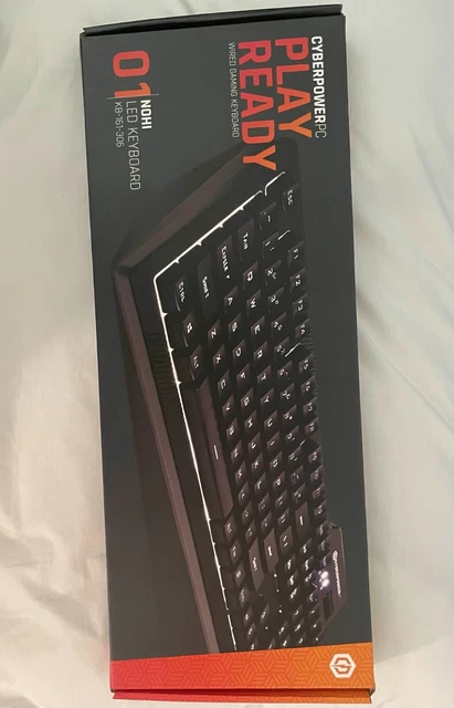 CYBERPOWER PC PLAY Ready 02 NOHI RGB Wired Gaming Keyboard Black KB-161 ...
