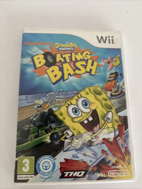 SPONGEBOB'S BOATING BASH (Nintendo Wii, 2010) - £5.00 - PicClick UK