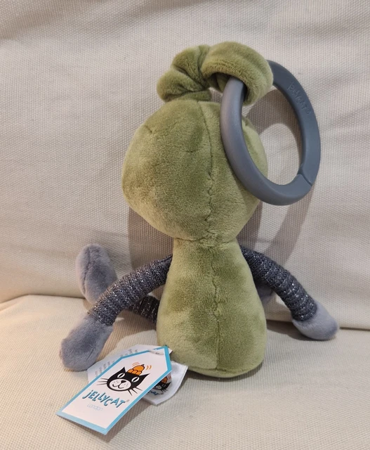 JELLYCAT ZALIEN JITTER NEW green small plush toy retired, with tags ...