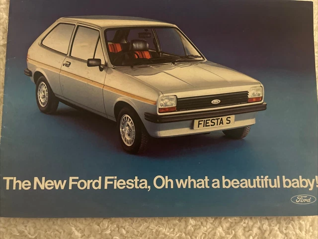 FORD FIESTA ORIGINAL Car Sales Info Brochure Collectible 16 Page FA254 ...