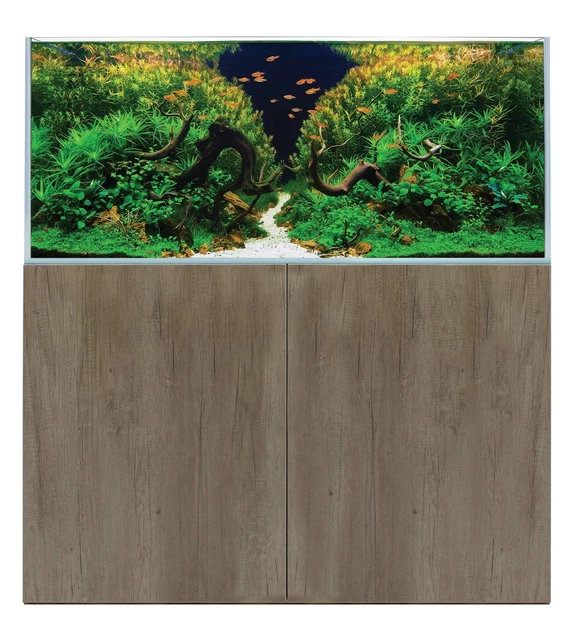 AQUA ONE AQUASYS 300L AquaScape fishtank aquarium Opti 6 cabinet ...