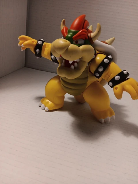 WORLD OF SUPER Mario Brothers Bowser King Koopa Poseable Action Figure ...