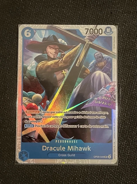 CARTE ONE PIÈCE TCG - Dracule Mihawk- OP09-048 SR FR EUR 40,00 ...
