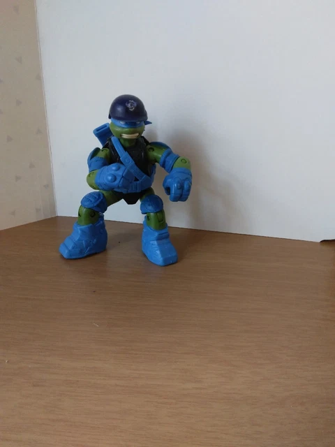 FIGURINE ARTICULÉE TMNT Teenage Mutant Ninja Turtles Leonardo Riot Gear ...