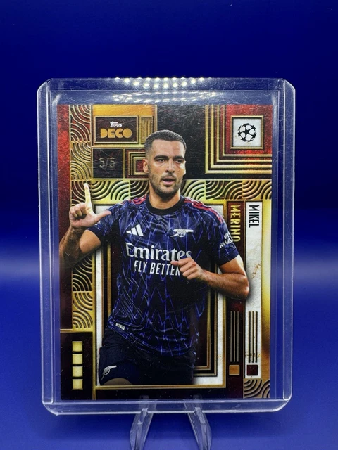 2025/26 TOPPS DECO UCC Mikel Merino Arsenal Red 5/5 Bookend £73.50 ...