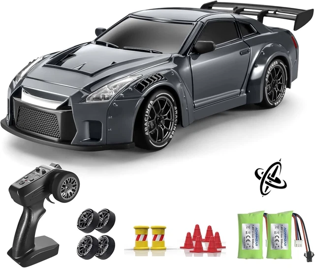 1:24 4WD RC Drift Car 25KM/H Gyro Lights 2 Batteries + Extra Tires £213 ...