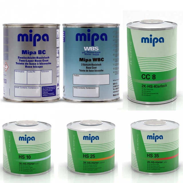 PEINTURE DE BASE Mipa (couleur souhaitée) avec/o. CC8 2K-HS peinture ...