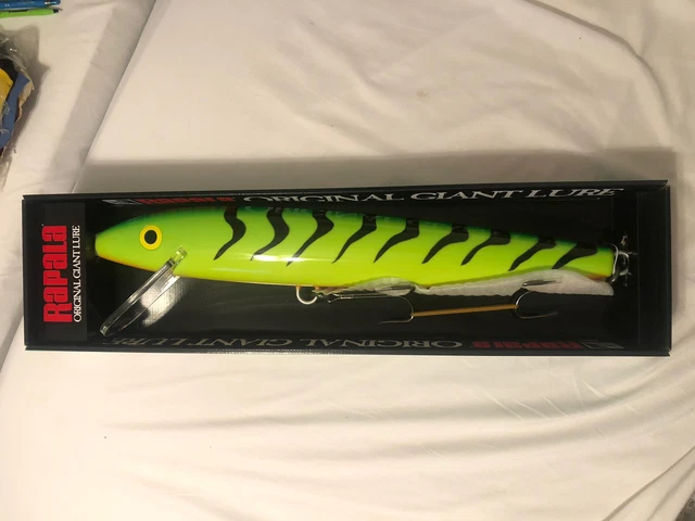 GIANT STORE DISPLAY Rapala Lure 29” Wall Hanger Man Cave Fishing Decor ...