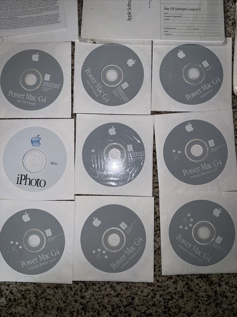 VINTAGE APPLE POWER Mac G4 Operating System Install Disc CD Software OS ...