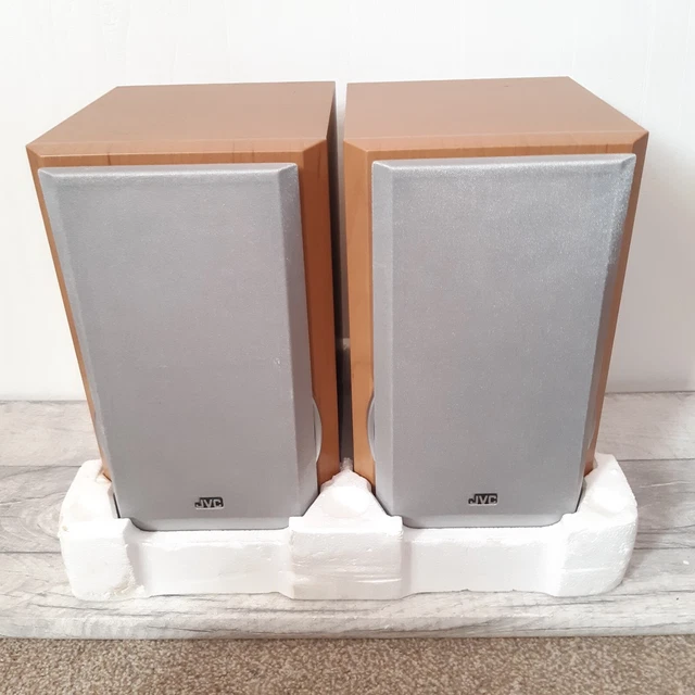NEW JVC SPEAKERS SP-UXP55 Bookshelf Pine Wood Effect & Instructions ...