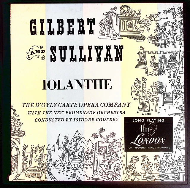 THE D'OYLY CARTE Opera Company Iolanthe London Vinyl 2-Lp Box Set Exc ...