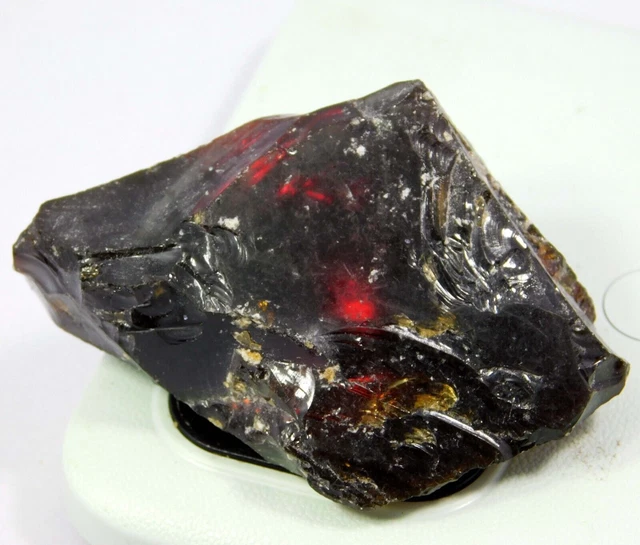 RAW 84.15 CT Natural Red Amber Rough Translucent Loose Gemstone $43.92 ...