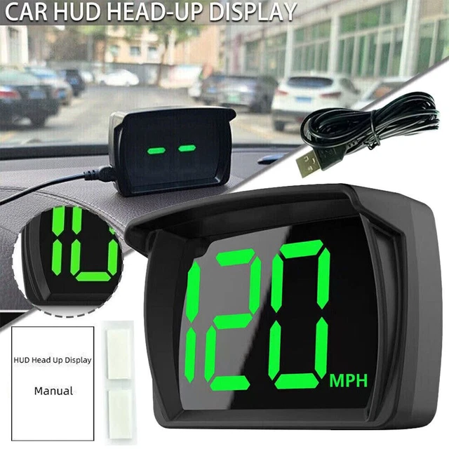 CAR DIGITAL GPS Speedo Speed Gauge MPH HUD Head Up Display Speedometer ...