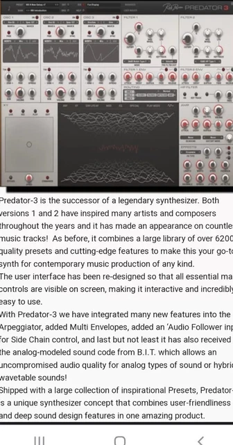 PREDATOR 3 VST Genuine License Transfer Rob Papen Virtual Synth £75.00 ...
