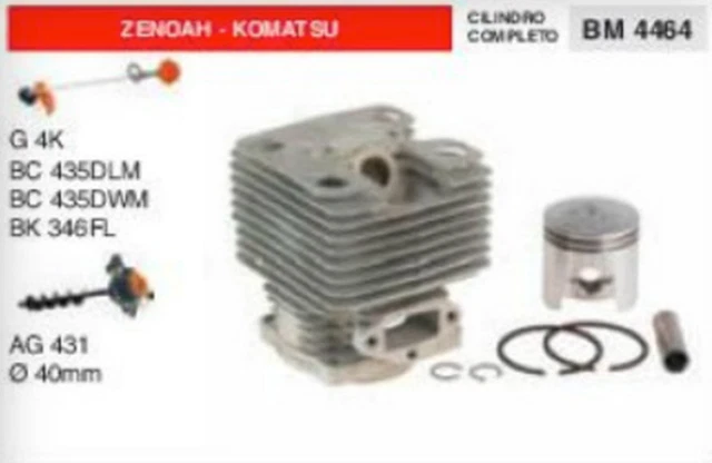 CYLINDRE ET PISTON Débroussailleuse Zenoah pour Komatsu G4K BC435 BK436 435 436Ø EUR 174,33 ...