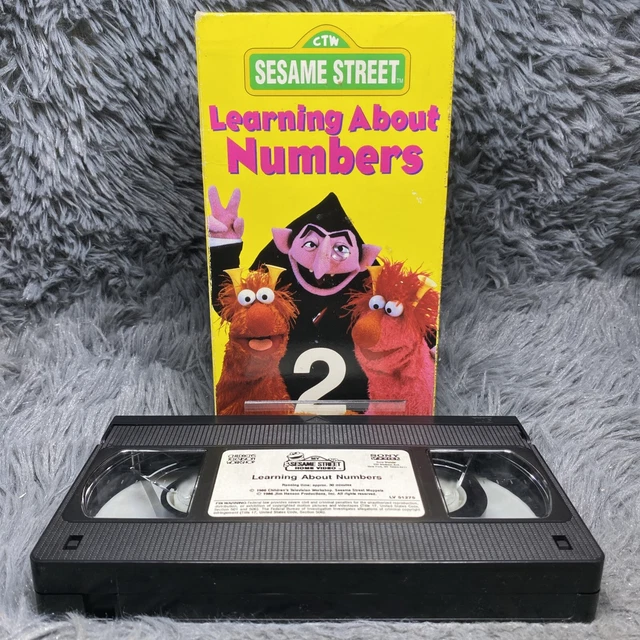 SESAME STREET LEARNING About Numbers VHS 1986 Educational Cartoon Count ...