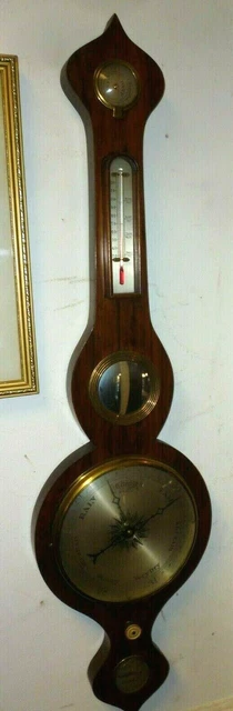 DECORATIVE 19TH CENTURY Rosewood Banjo Barometer Fully Restored EUR 274 ...