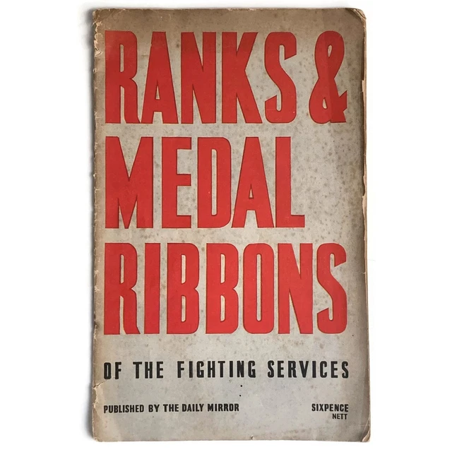 BRITISH ARMY, ROYAL Navy, Air Force Ranks & Medal Ribbons Guide Booklet ...