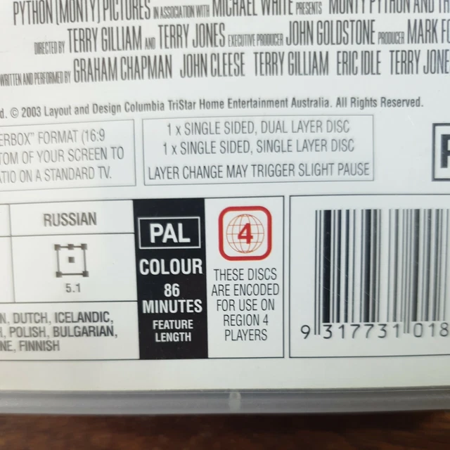 MONTY PYTHON AND the Holy Grail Collector's Edition DVD R4 FREE POST ...