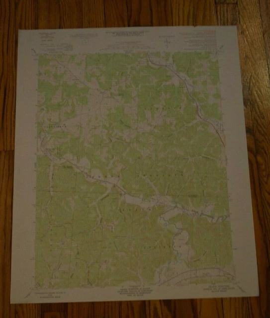 US GEOLOGICAL SURVEY USGS Mappa topografica; Mappa vintage; Byer, Ohio ...