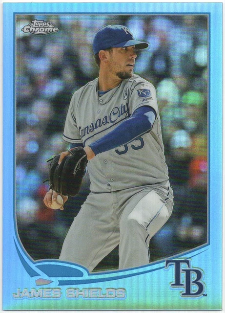 CARTE PARALLÈLE 2013 Topps Chrome #202 JAMES SHIELDS « RÉFRACTOR BLEU ...