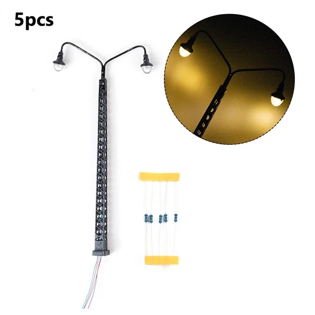 USEFUL MODEL LIGHT HO Scale DIY LED Lattice Mast Light Layout Metal ...