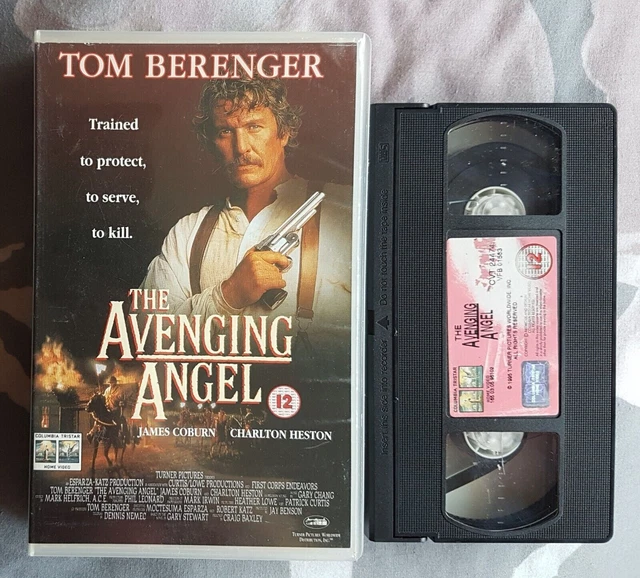 THE AVENGING ANGEL (VHS) BIG BOX - Tom Berenger + James Coburn ...