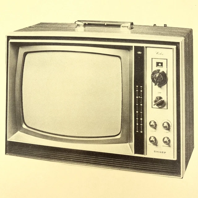 VINTAGE ORIGINAL 1968 Sharp TV Model CJ-45P Wire Schematic Service ...