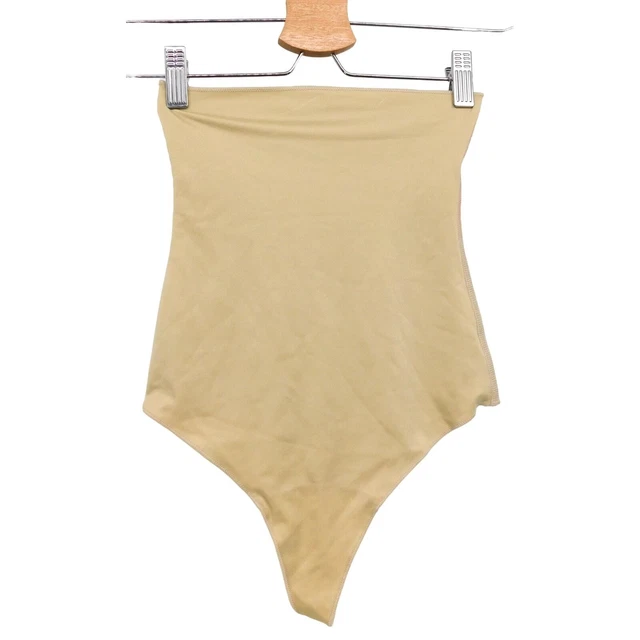 NWT SPANX WOMEN'S High-Rise Shapewear Hi Rise Thongs Stretch Tan Size ...