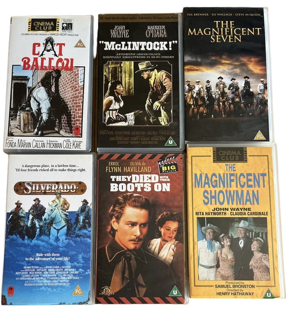 6 X VHS Classic Western/ Cowboy Films Movies Bundle/Job Lot £4.99 ...