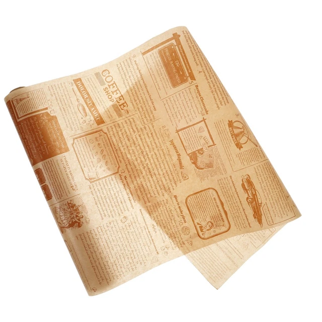 1 ROLL OF Sandwich Wrapping Paper Oven Baking Paper Burger Wax Wrapper ...