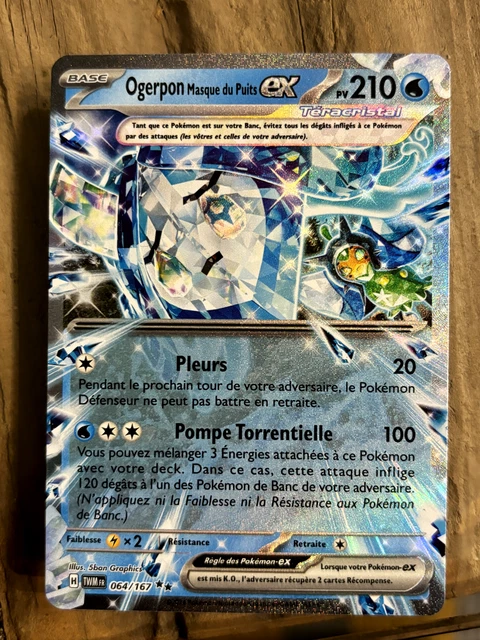 CARTE POKÉMON-OGERPON-MASQUE-DU-PUITS EX 064/167-Mascarade Crepusculaire EV6 FR EUR 1,00 ...