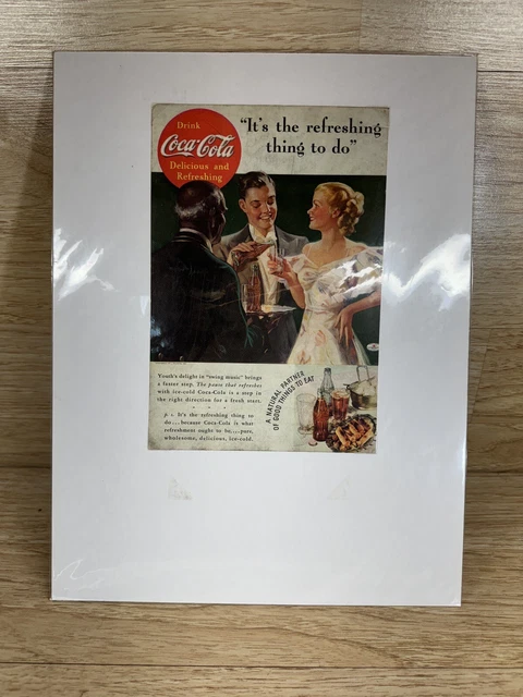 VINTAGE 1930S COCA Cola Cut out Magazine Ad £33.70 - PicClick UK