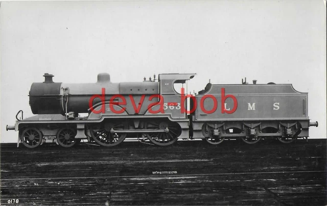 RAILWAY PHOTO LMS 2P 563 Derby Works 1928 4-4-0 Loco Official £3.75 ...