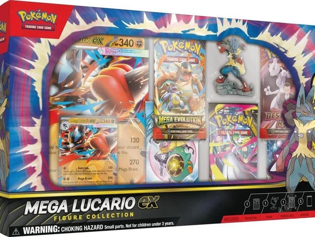 POKEMON TCG MEGA Lucario ex Premium Figure Collection Box Factory ...
