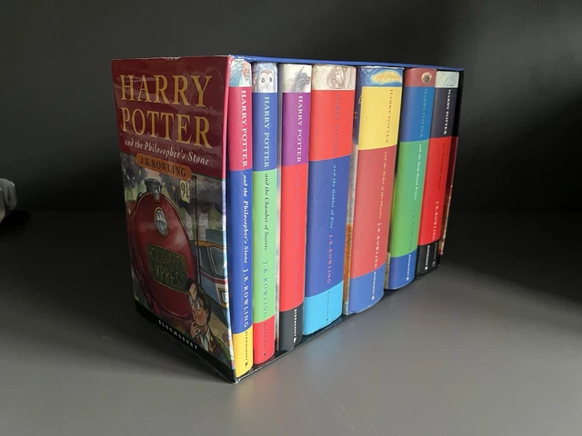 HARRY POTTER COMPLETE Box Set JK Rowling Bloomsbury UK Hardback Book ...